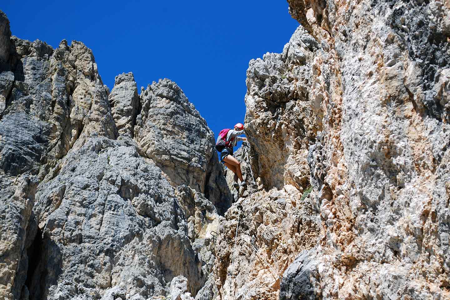 Via Ferrata degli Alpini al Col dei Bos - Powrock