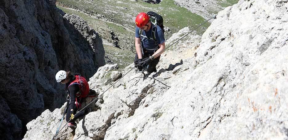 Masarè Via Ferrata in the Catinaccio Group - Powrock
