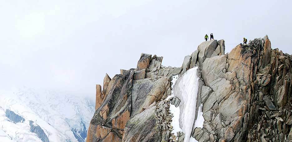 Aiguille de Toula, Mountaineering Ascent - Powrock